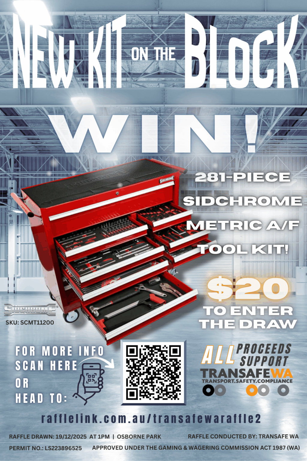 🔧 NEW KIT on the BLOCK – Raffle #2 is Here! – Transafe WA