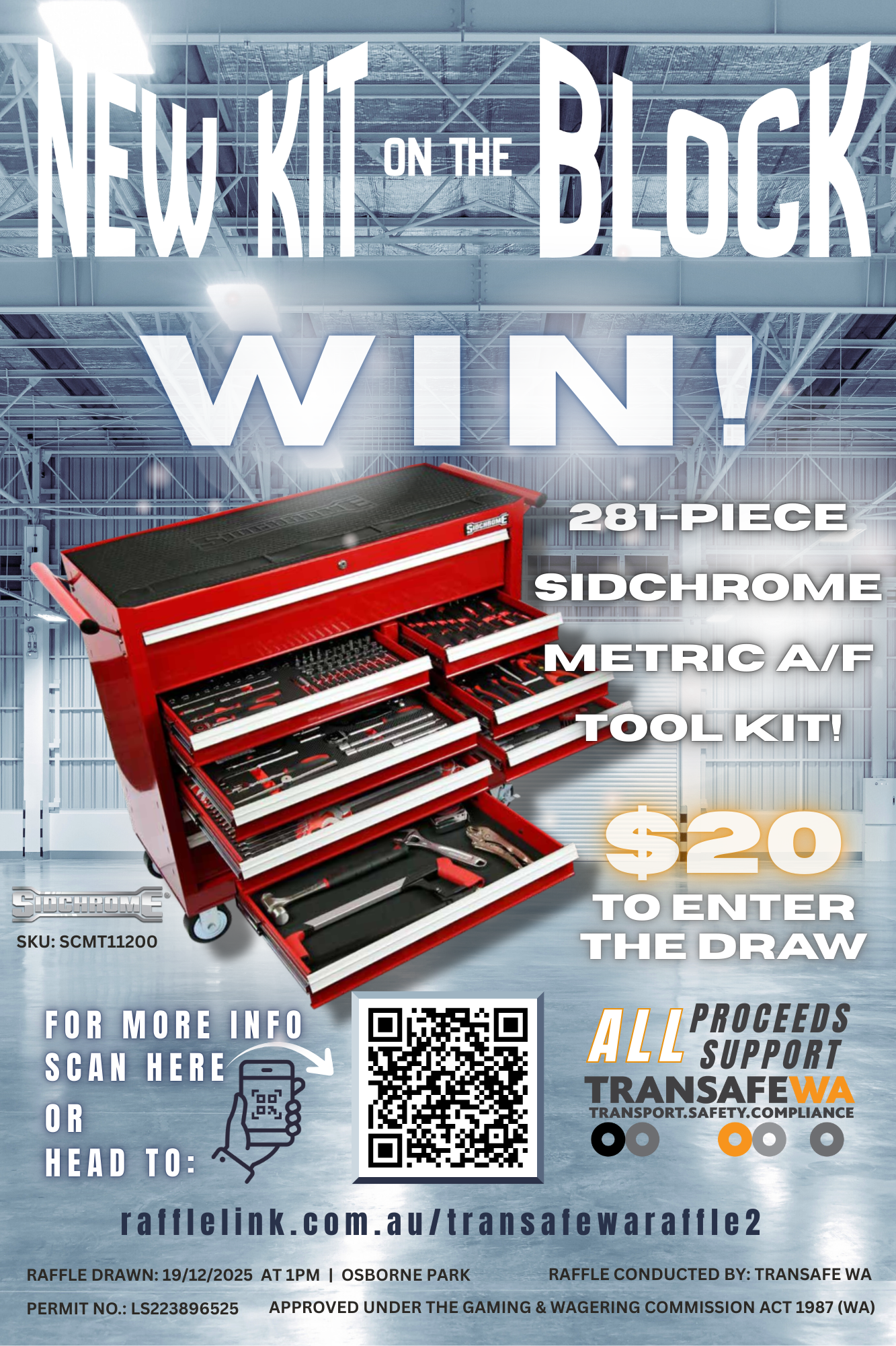 🔧 NEW KIT on the BLOCK – Raffle #2 is Here! – Transafe WA